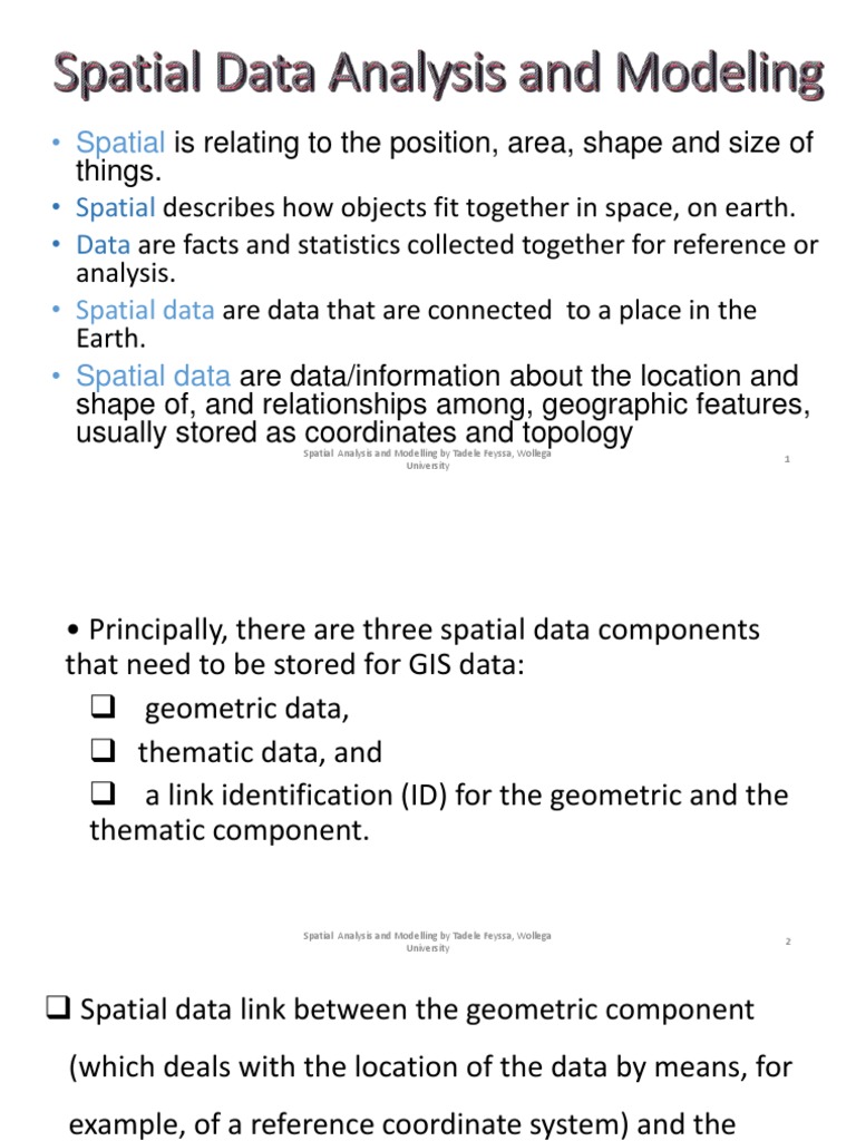 Spatial Analysis and Modeling | PDF | Spatial Analysis | Geographic Information System