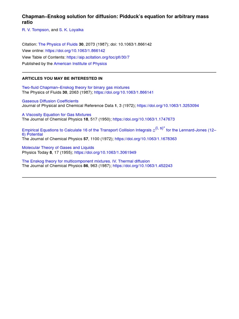 Chapmanenskog Diffusion Solution Pdf 2374