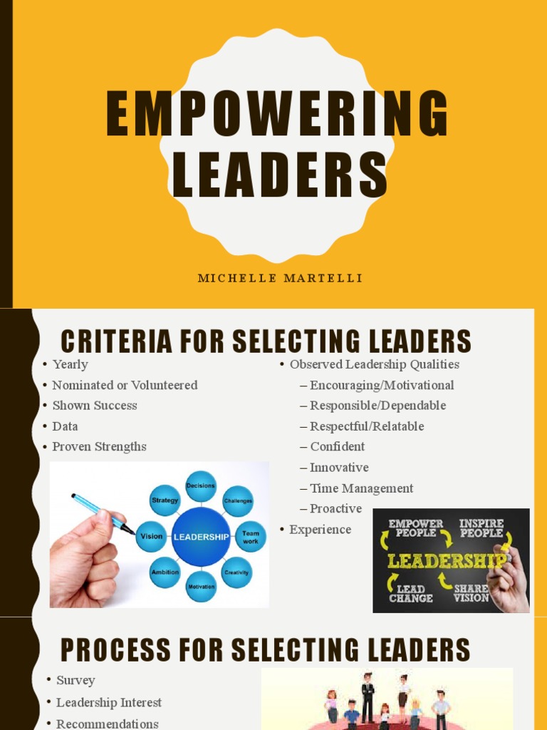 Empowering Leaders Michelle Martelli | PDF | Leadership | Motivation