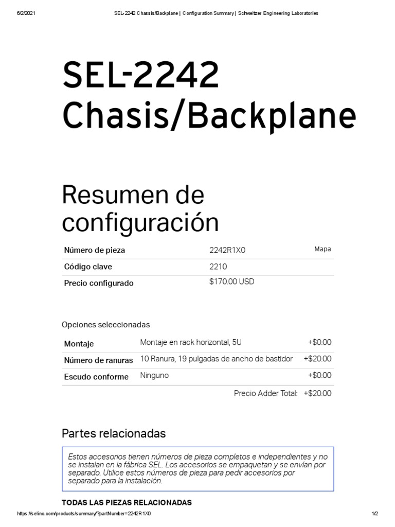 Resumen Configuración SEL-2242 | PDF | Redes de computadoras | Informática