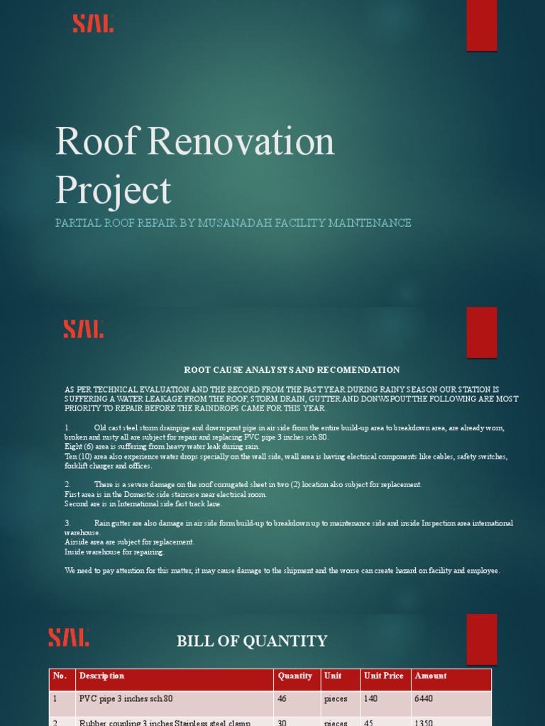 Roof Renovation Project: Partial Roof Repair by Musanadah Facility ...