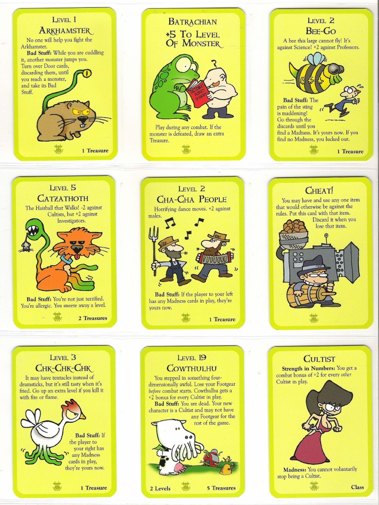 Munchkin Cthulhu 2 - Door Cards | PDF
