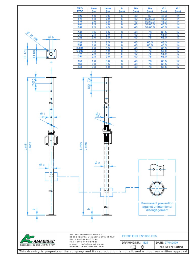 Props Din En1065 A4 | PDF