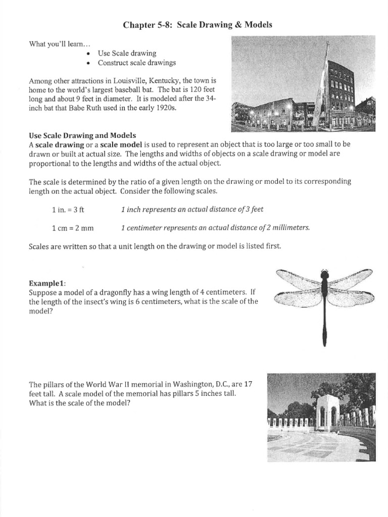 Scale Drawing and Models | PDF