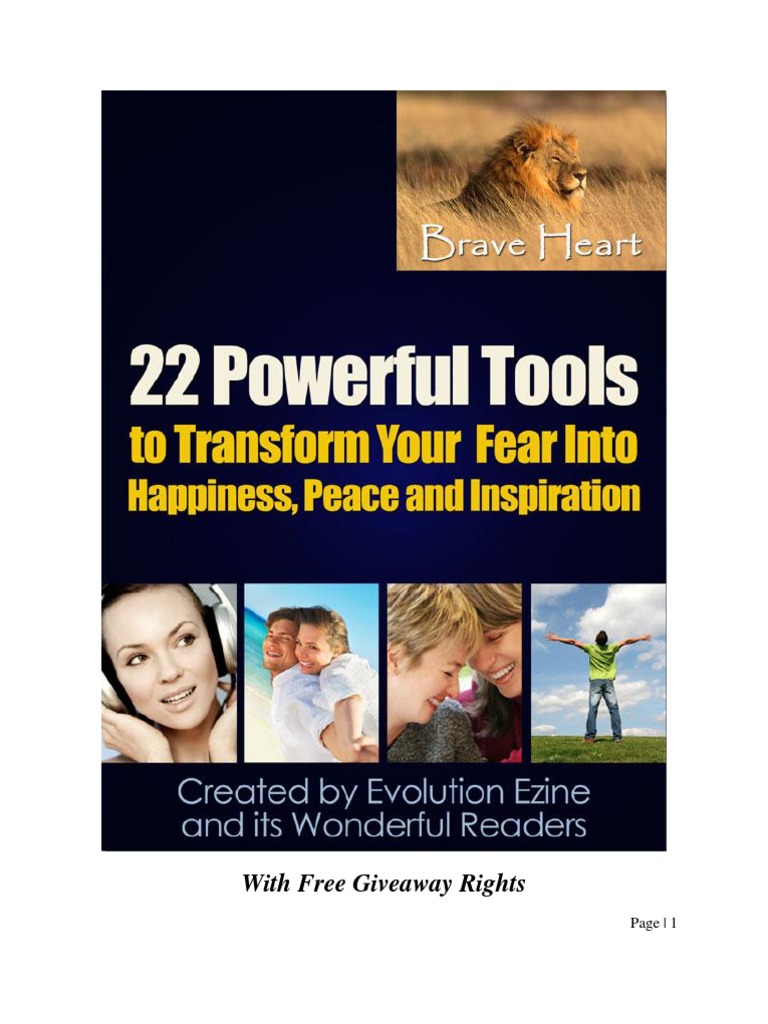 22 Tools To Transform Your Fear | PDF | Fear | Risk