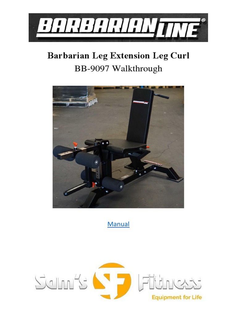 Barbarian Leg Extension Leg Curl | PDF