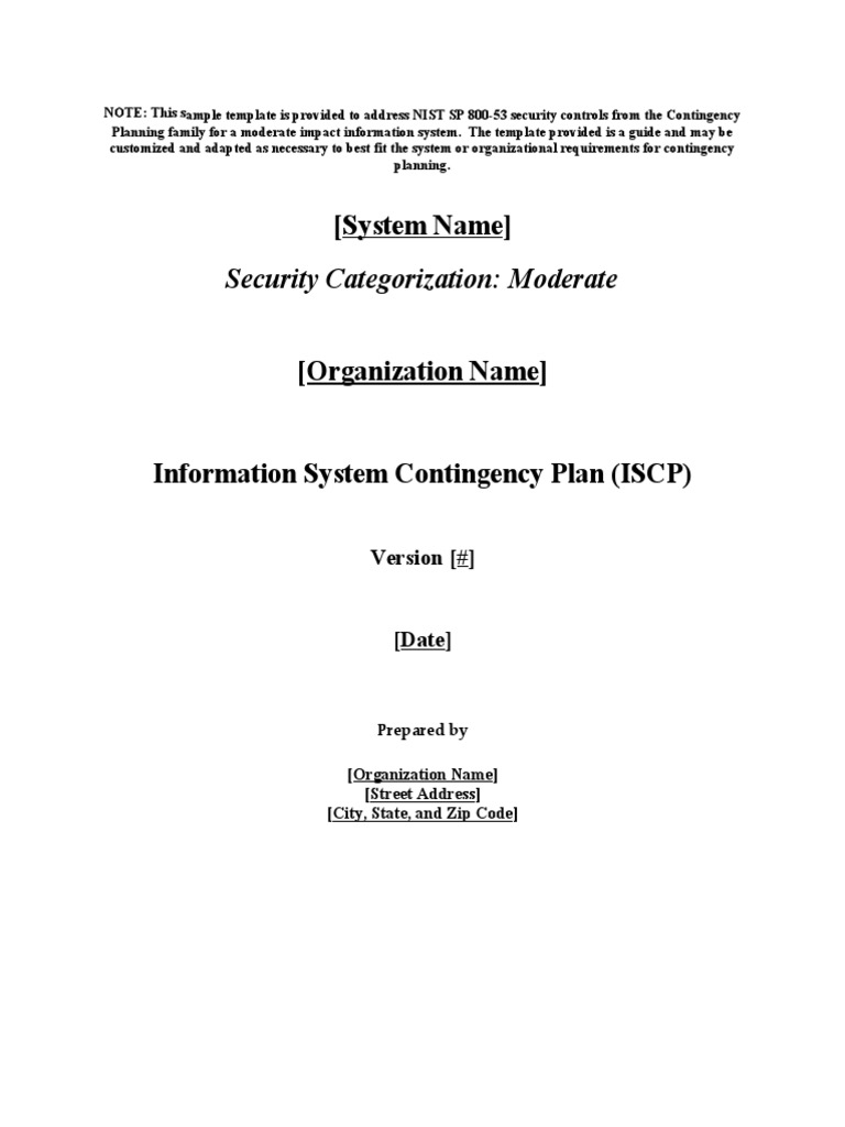 (System Name) : Security Categorization: Moderate | PDF | Backup | System