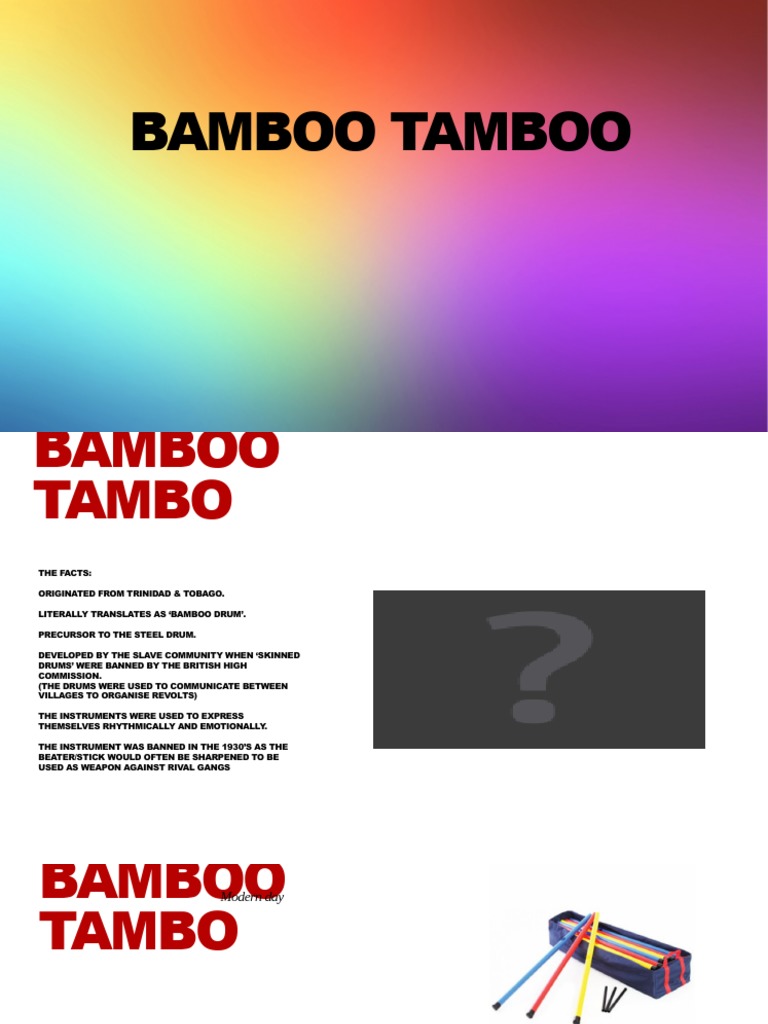 Bamboo Tamboo: History & Key Stage Rhythms | PDF | Foreign Language ...