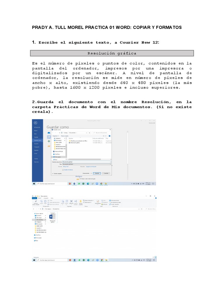 Práctica de Word: Formato y Copia | PDF | Informática