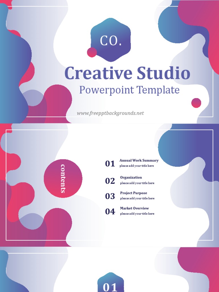 Creative Studio Powerpoint Template WAVE | PDF | Microsoft Power Point ...