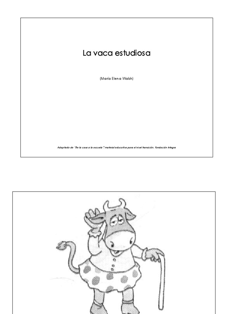 La Vaca Estudiosa | PDF