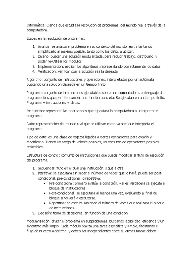 CADP Resumen para Final | Descargar gratis PDF | Programa de ...