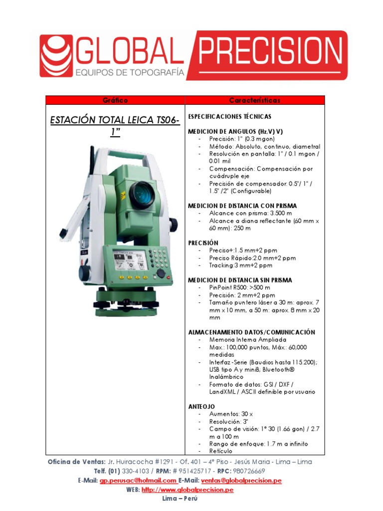 Leica Ts06 | PDF | Electrónica | Ciencias de la Computación