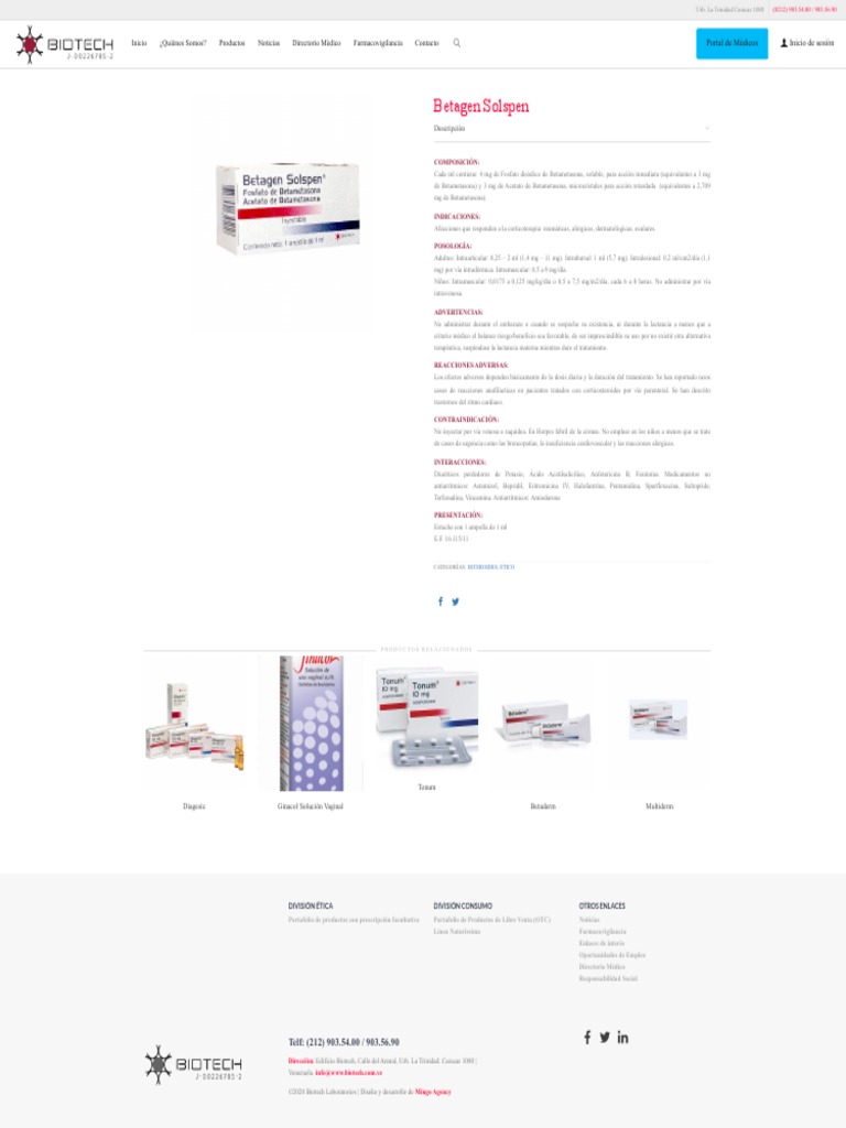 Betagen Solspen | PDF | Rtt | Farmacia