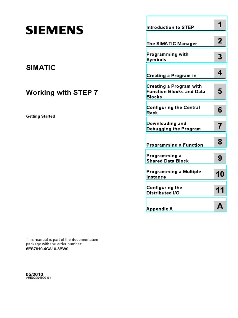STEP 7 - Working With STEP 7 | PDF | Programmable Logic Controller ...