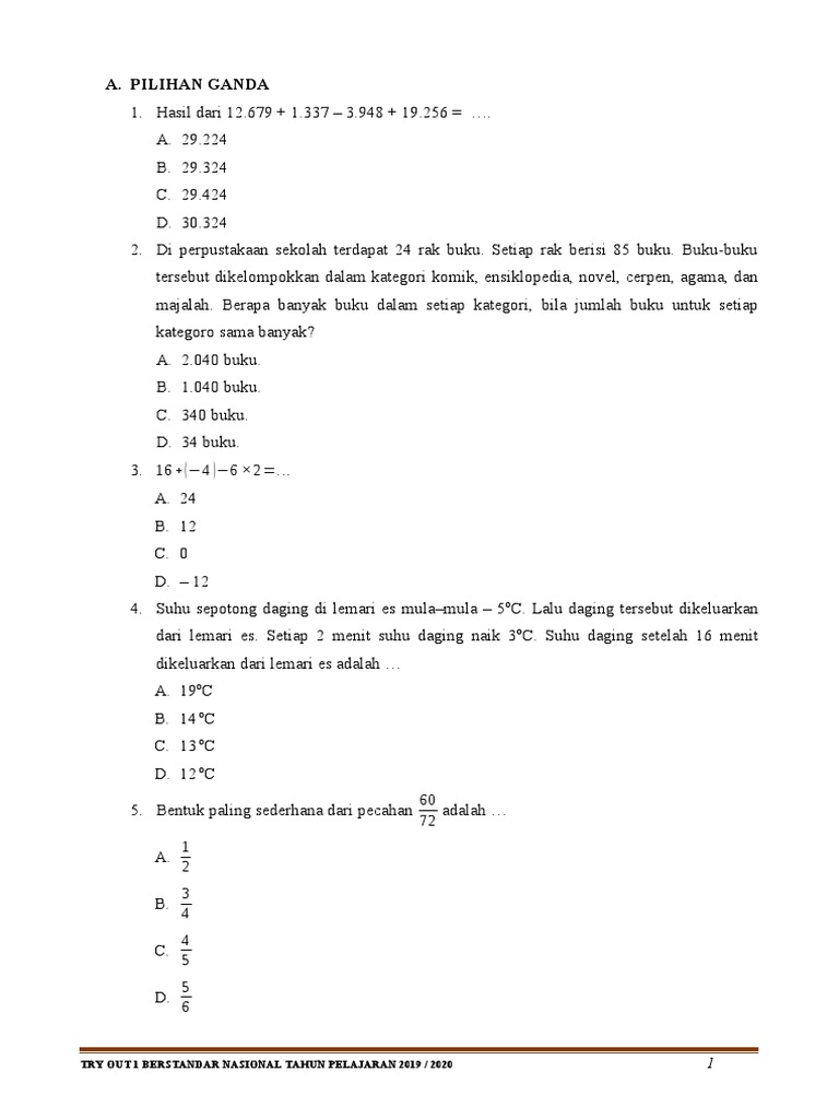 Soal To1 | PDF