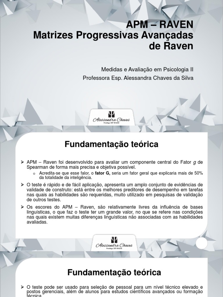 Teste Apm - Raven | PDF