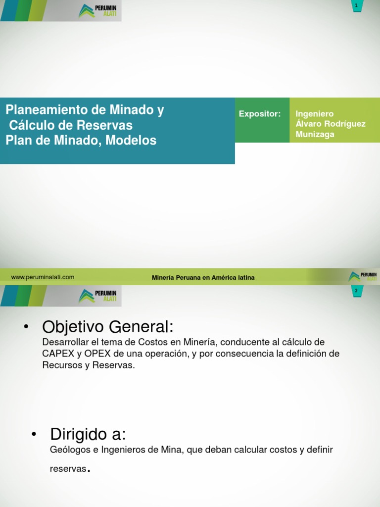 Alati TEMA 2 - Plan de Minado, Modelos | PDF | Minería | Perú
