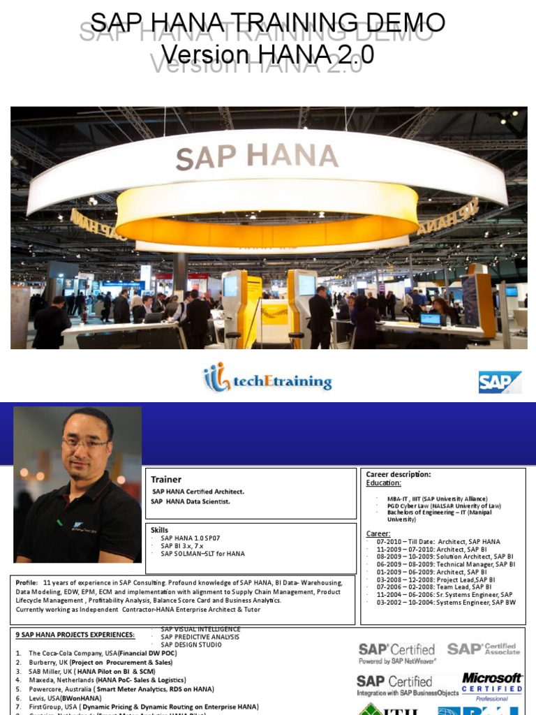 Sap Hana 2.0 Demo | PDF | Web Application | Business