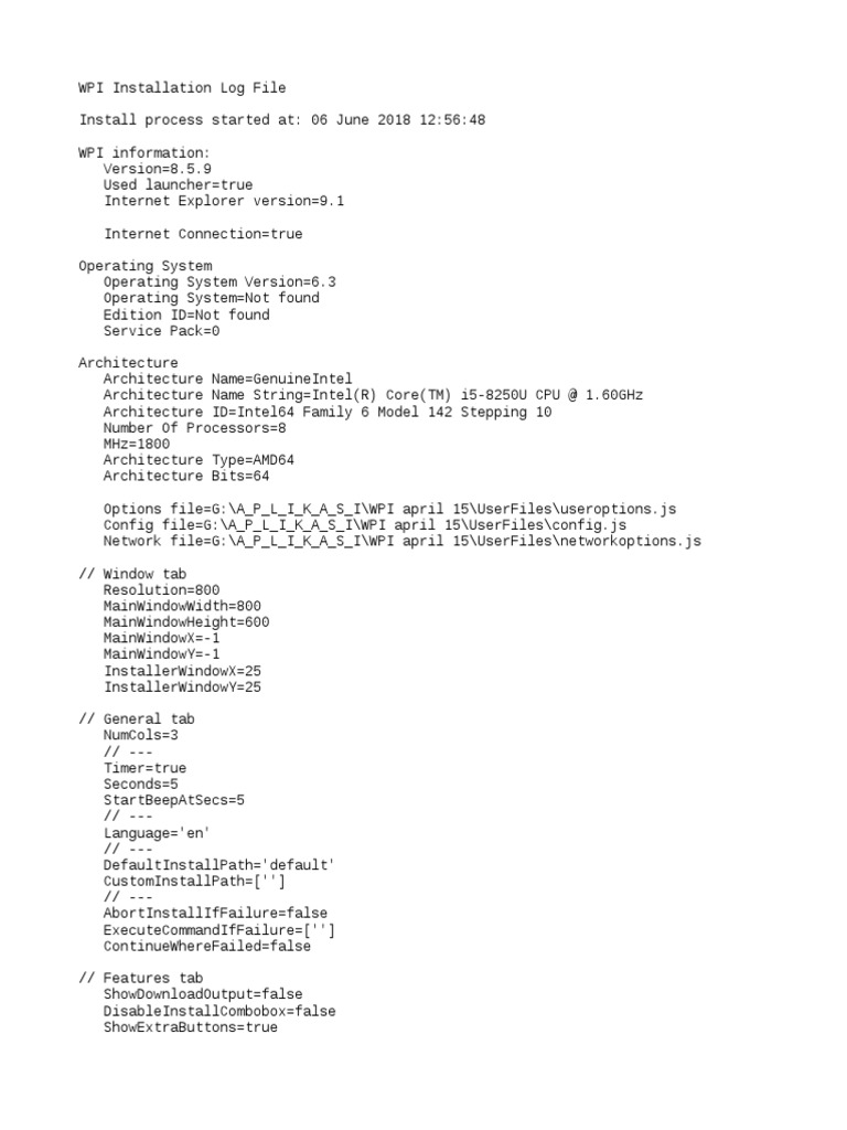 WPI Log | PDF | Operating System Families | System Software