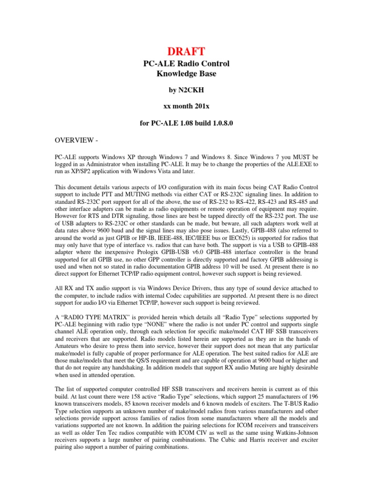 PC-ALE Radio Control | PDF | Business | Computers