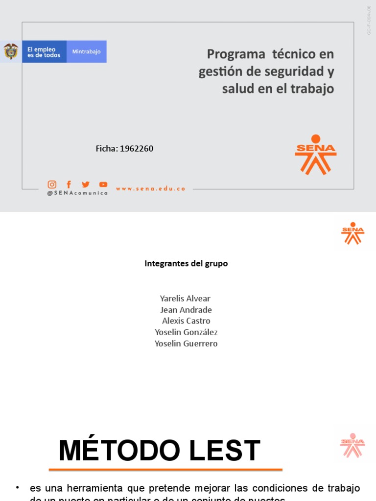 METODO LEST (Presentacion) | PDF | Medición | Histograma