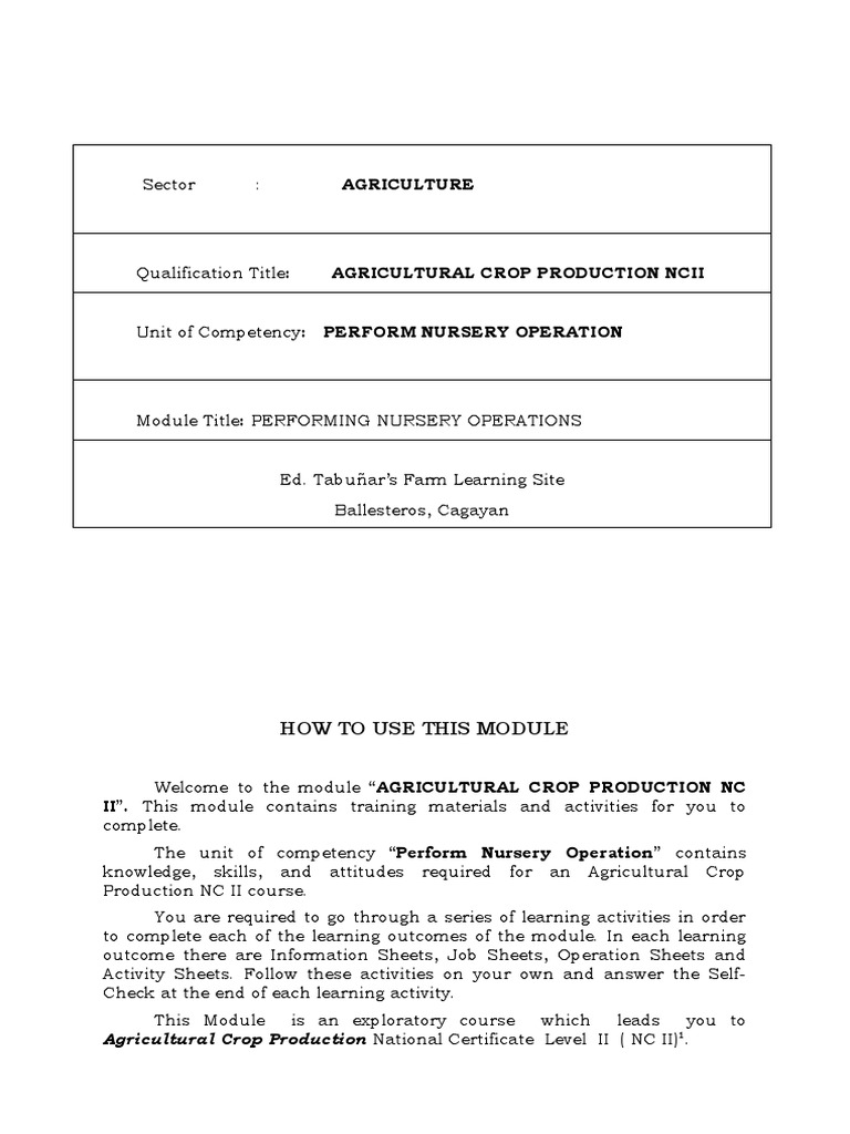 ACP Plant Nursery | PDF | Plough | Tillage