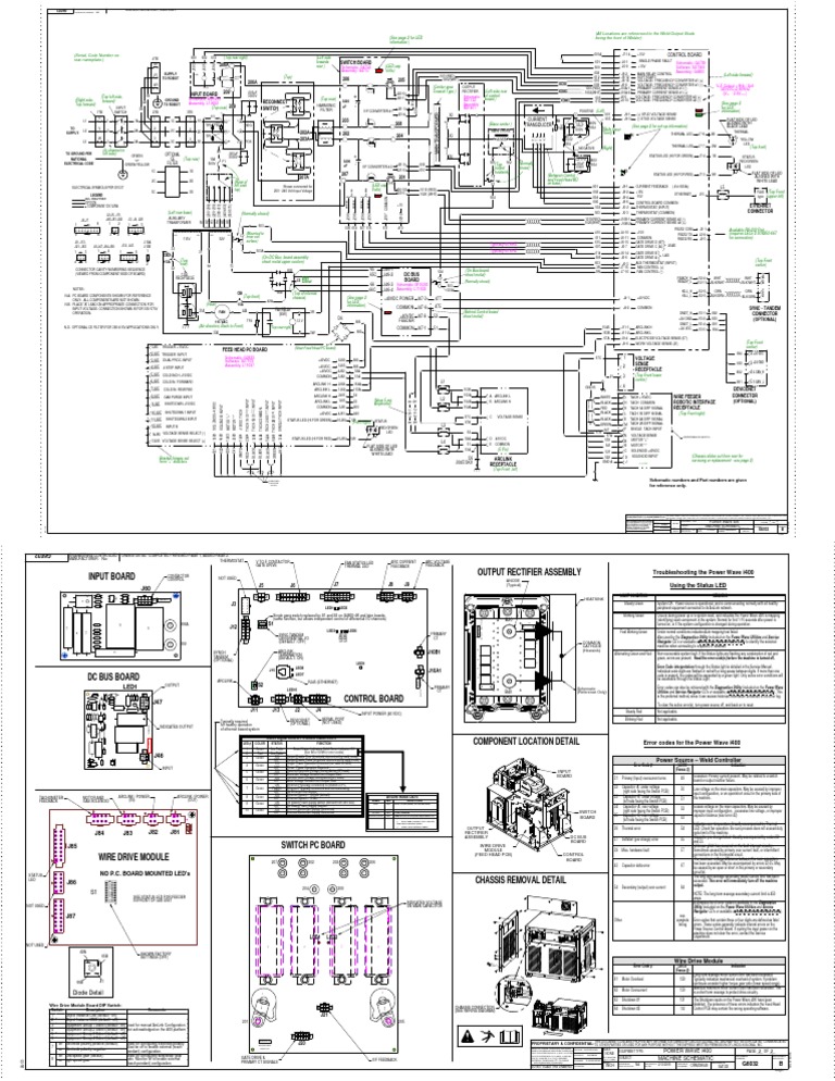 G6032 I400 Machine Schematic | PDF | Electric Power | Computer Engineering