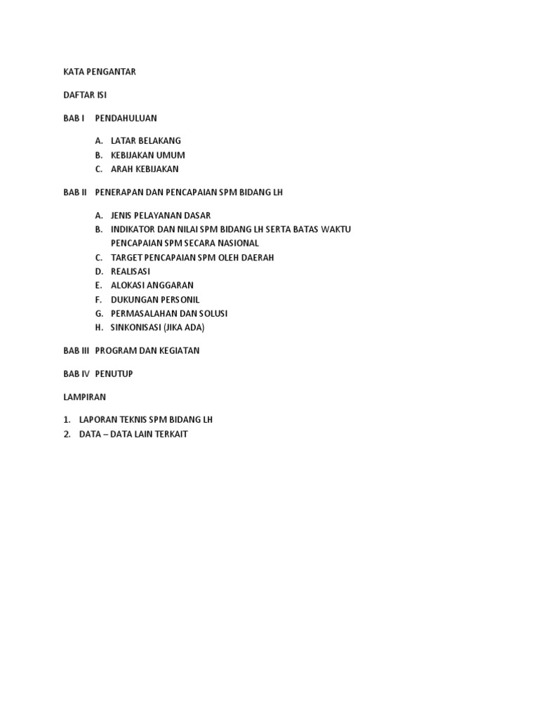 Format Laporan SPM | PDF
