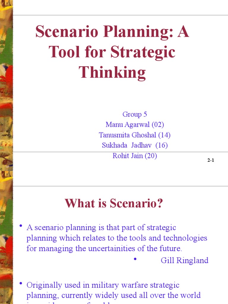 Scenario Planning for Strategic Thinking | PDF