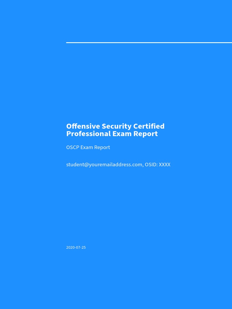 OSCP Exam Resport | PDF