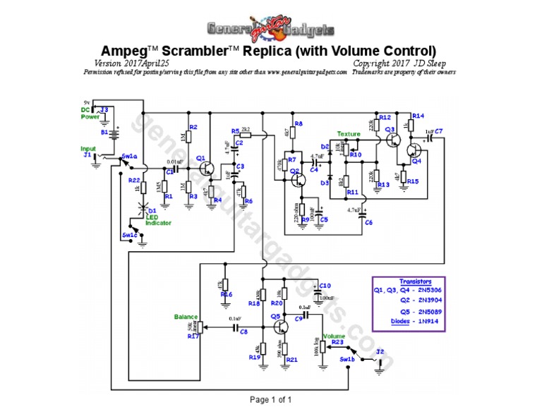Ampeg Scrambler - Bass | PDF