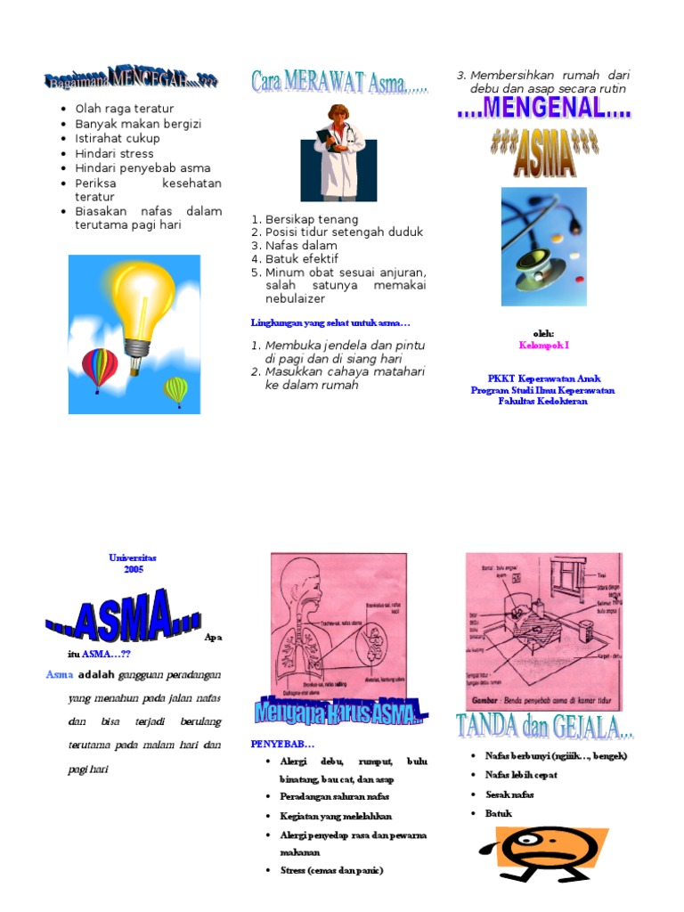 Leaflet Edukasi tentang Asma | PDF