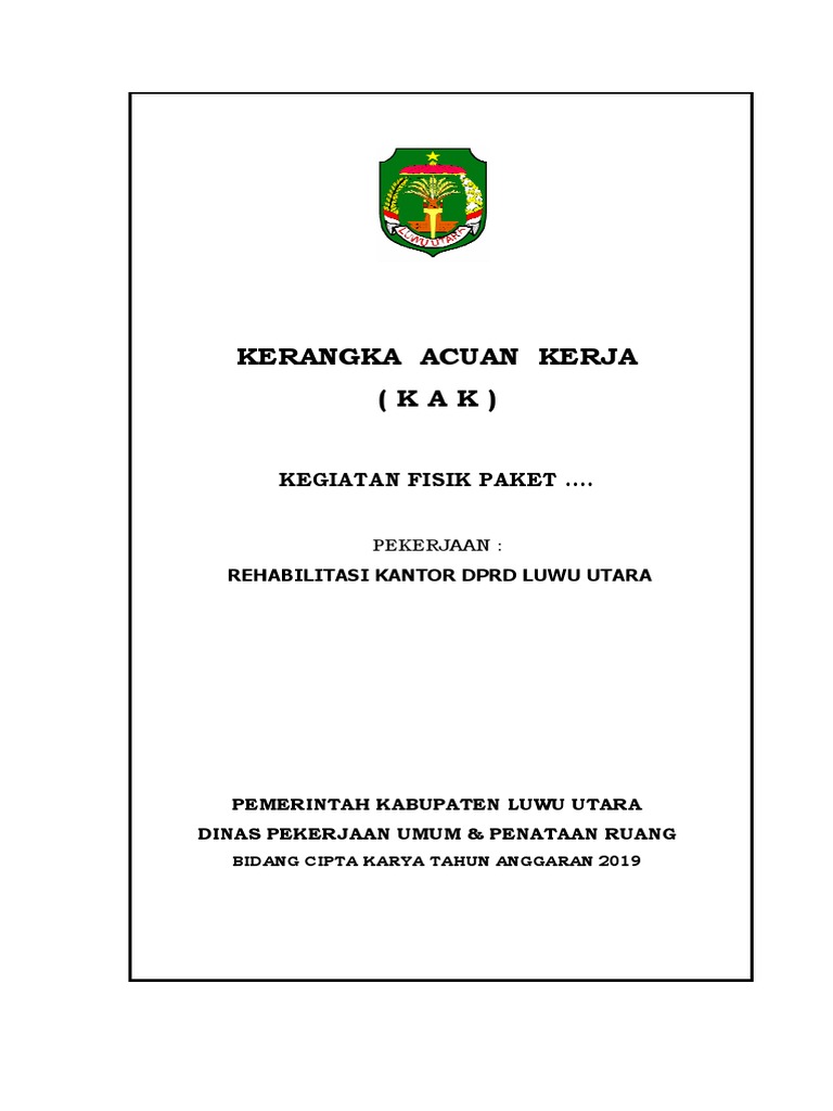 KAK Konstruksi Rehab Kantor DPR | PDF