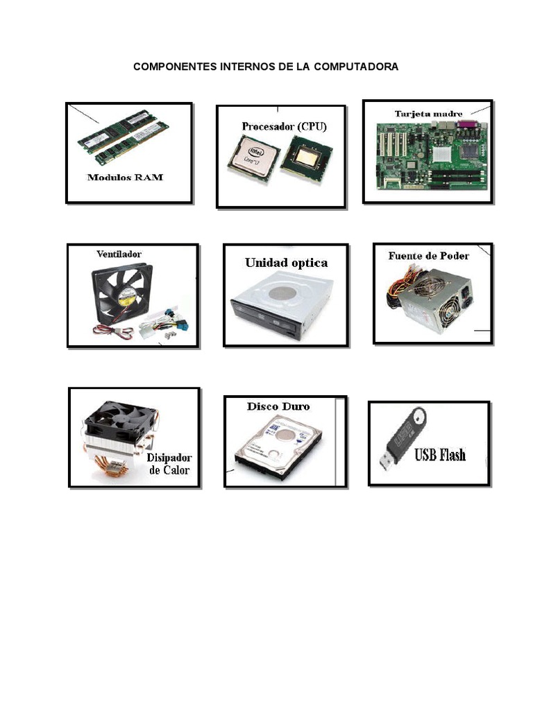 Componentes Internos de La Computadora | PDF