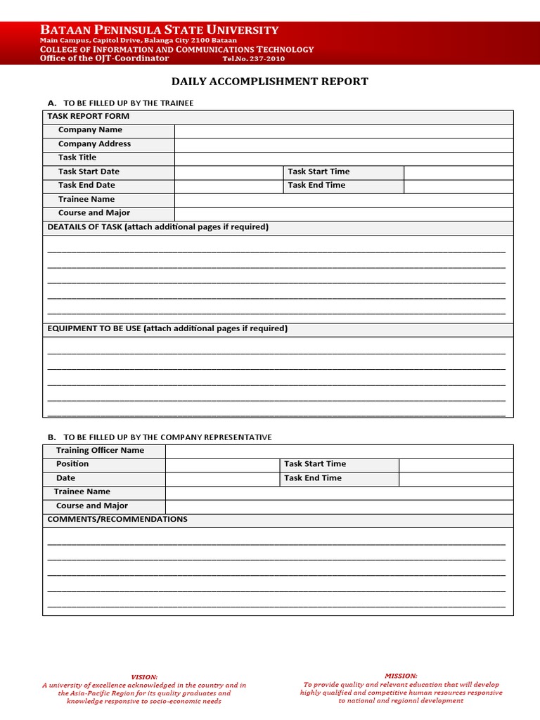 Daily Accomplishment Report | PDF | Human Nature | Communication