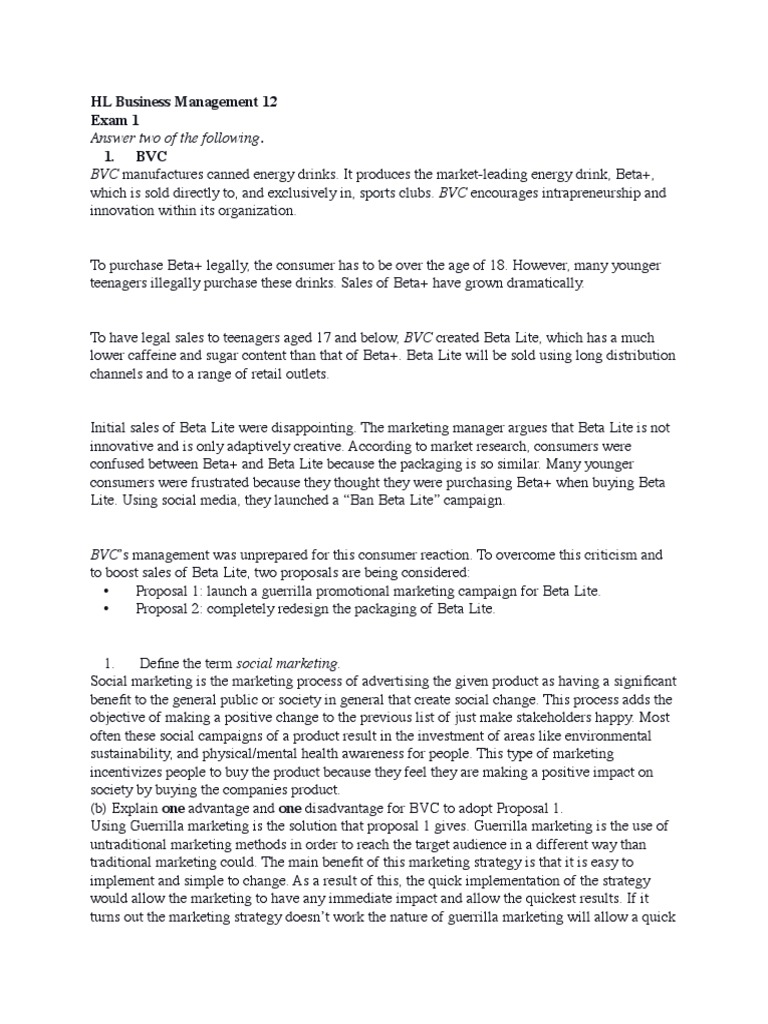 Business Exam 1 | PDF