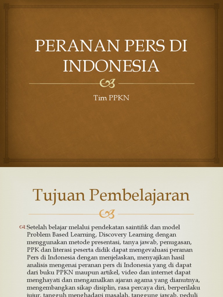 Peranan Pers Di Indonesia | PDF