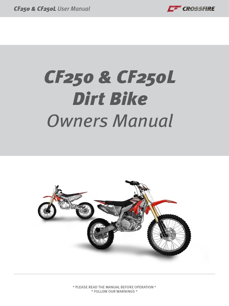 Crossfire CF250 CF250L User Manual | PDF