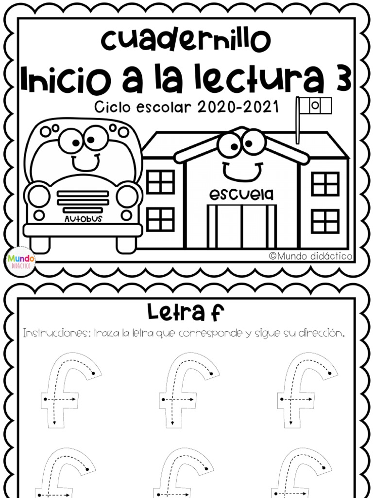 Cuadernillo Inicio A La Lectura 3 | PDF | Fonética | Fonología