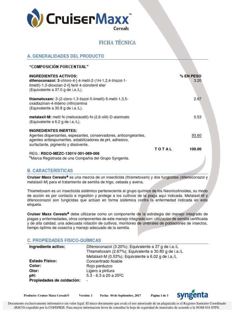 Cruiser Maxx Cereals | PDF | Residuos | Agua subterránea