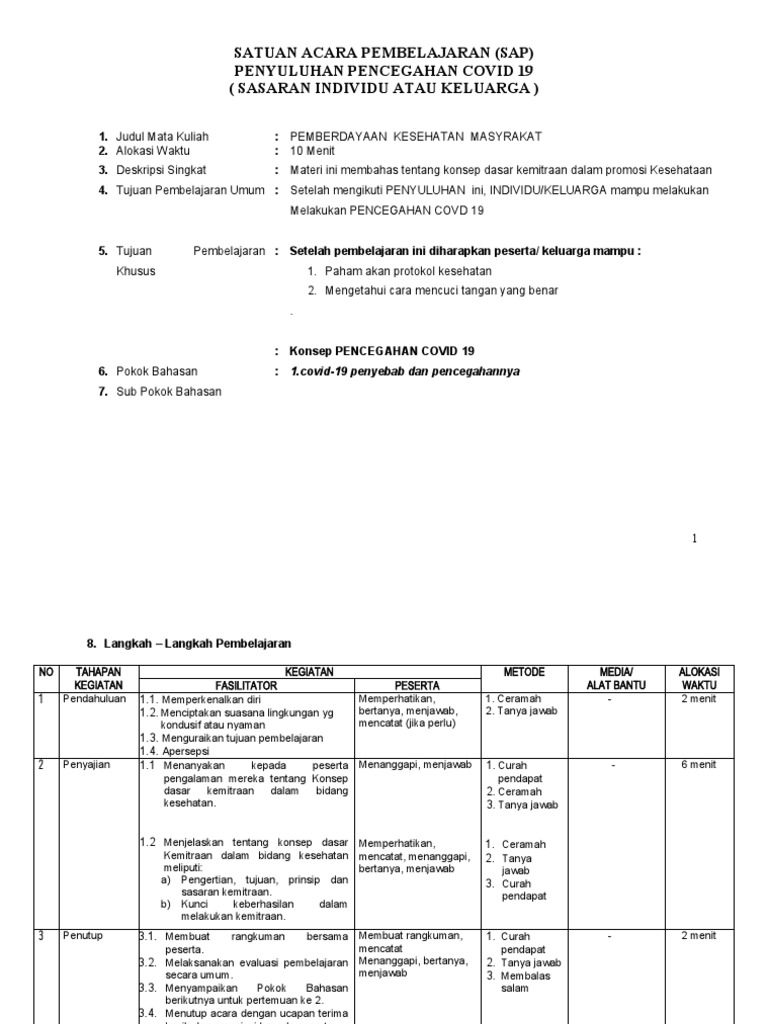 SAP Micro Teaching Promkes Mariana Regina Ortumilena | PDF