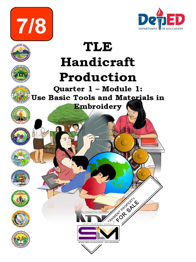 TLE Grade 8 Handicraft: Embroidery Module | PDF | Embroidery | Sewing