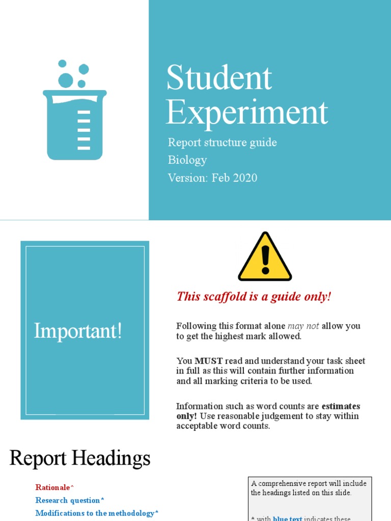 Student Experiment Scaffold Amended 2020 | Download Free PDF | Validity ...