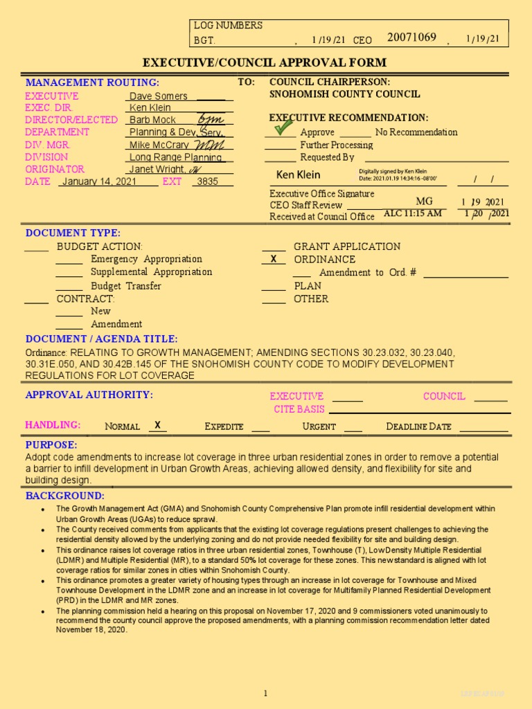 Snohomish County - Lot Coverage Ordinance | Download Free PDF | Urban ...