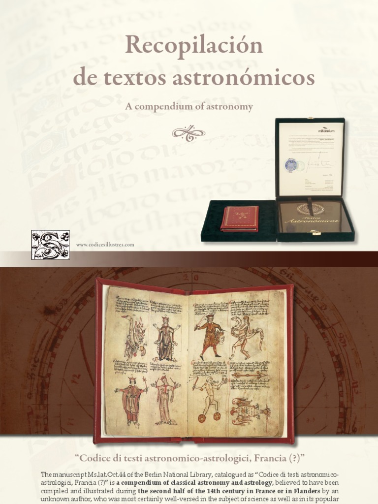 Recopilación de Textos Astronómicos A: A Compendium of Astronomy | PDF ...