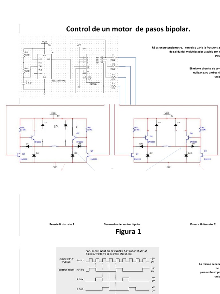 Control de un motor de pasos bipolar