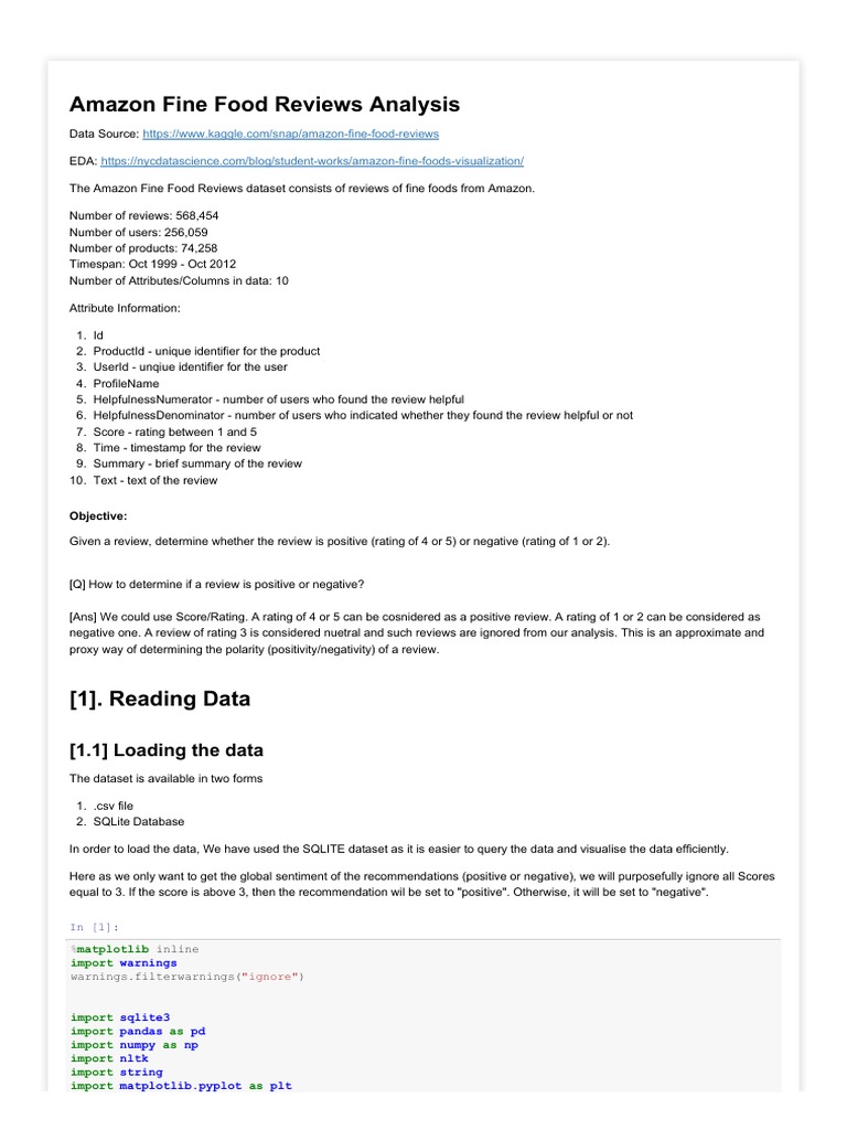 03 Amazon Fine Food Reviews Analysis Knn Pdf Receiver Operating