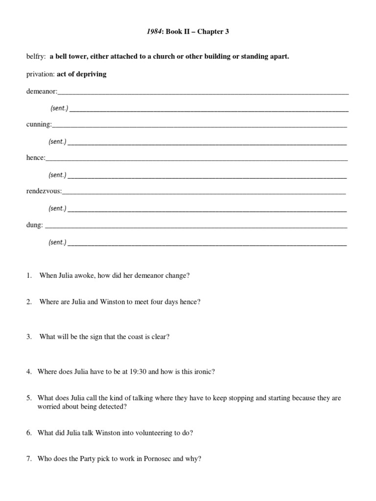 1984 Book 02 Chapt 03 Guide | PDF