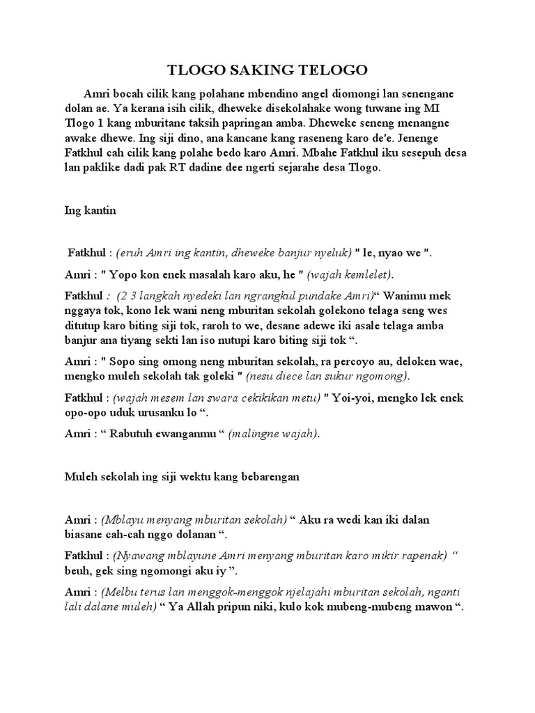 Tlogo Saking Telogo | PDF